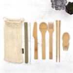Bambu Complete Bamboo Eat & Drink Travel Utensil Kit