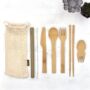 Bambu Complete Bamboo Eat & Drink Travel Utensil Kit
