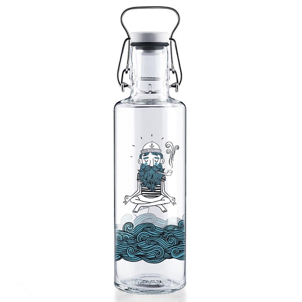 Soul Bottle 'Soul Sailor' Glass Water Bottle - 600ml