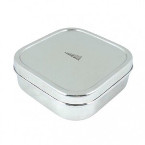 Large Stainless Steel Square Food Container | Peace With The Wild