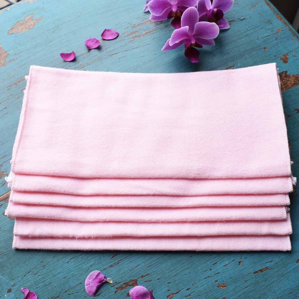 Vesta Living Reusable Cloth Wipes - Pink