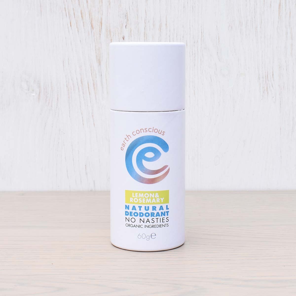 Natural Deodorant Stick - Lemon & Rosemary 60g - Earth Conscious