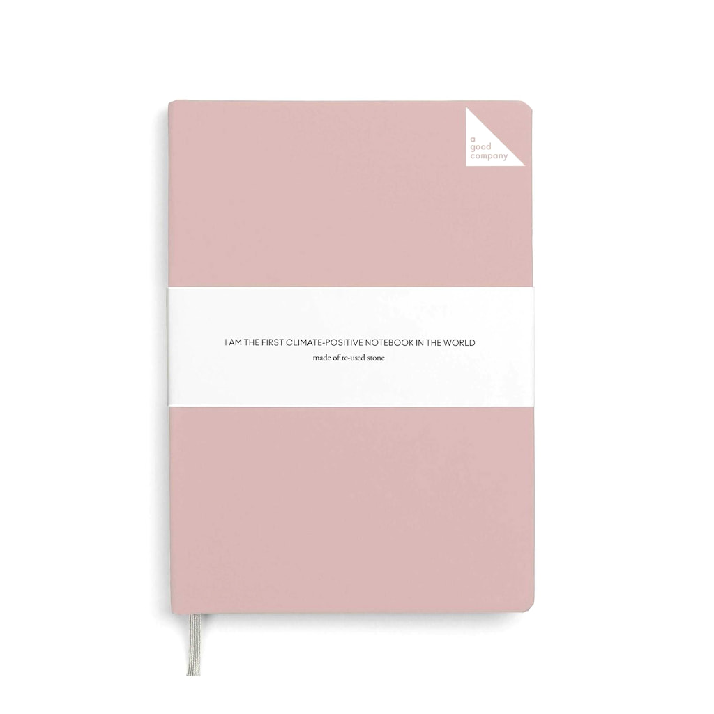 A Good Company Dusty Pink A5 Notebook - Stone Paper