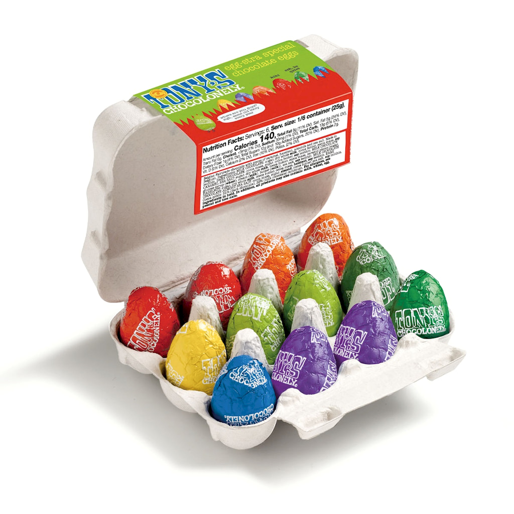 Tony's Chocolonely Egg-Stra Special Chocolate Eggs