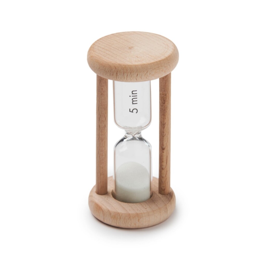Eco Living Wooden Egg Timer - Sustainable Beech Wood