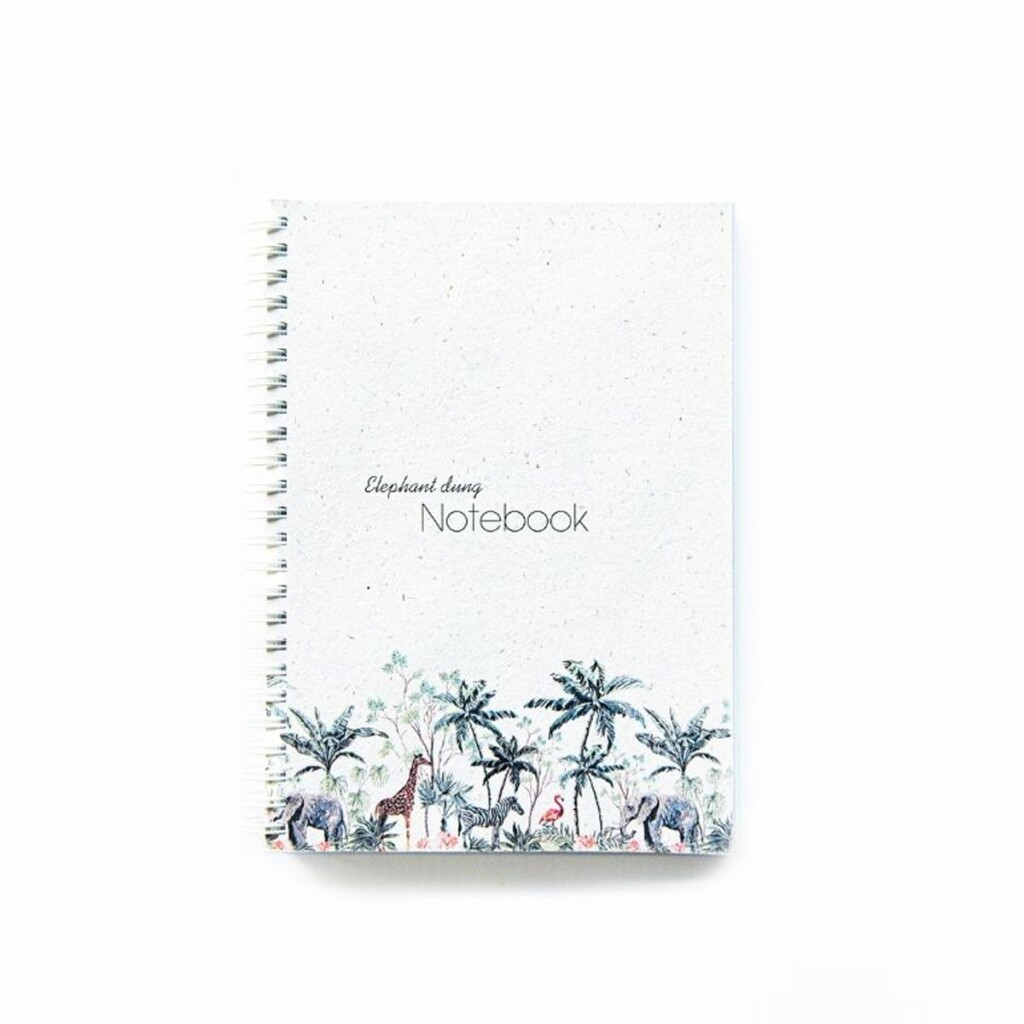Vida Natural Elephant Dung Notebook - Animals - Peace With The Wild