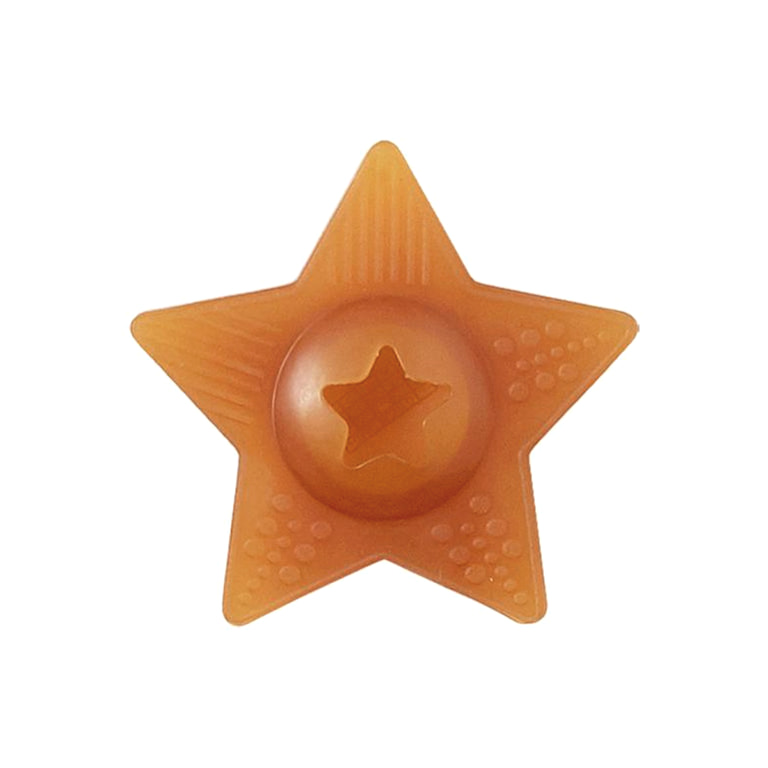 Hevea Natural Rubber Star Treat Activity Toy - Peace With The Wild
