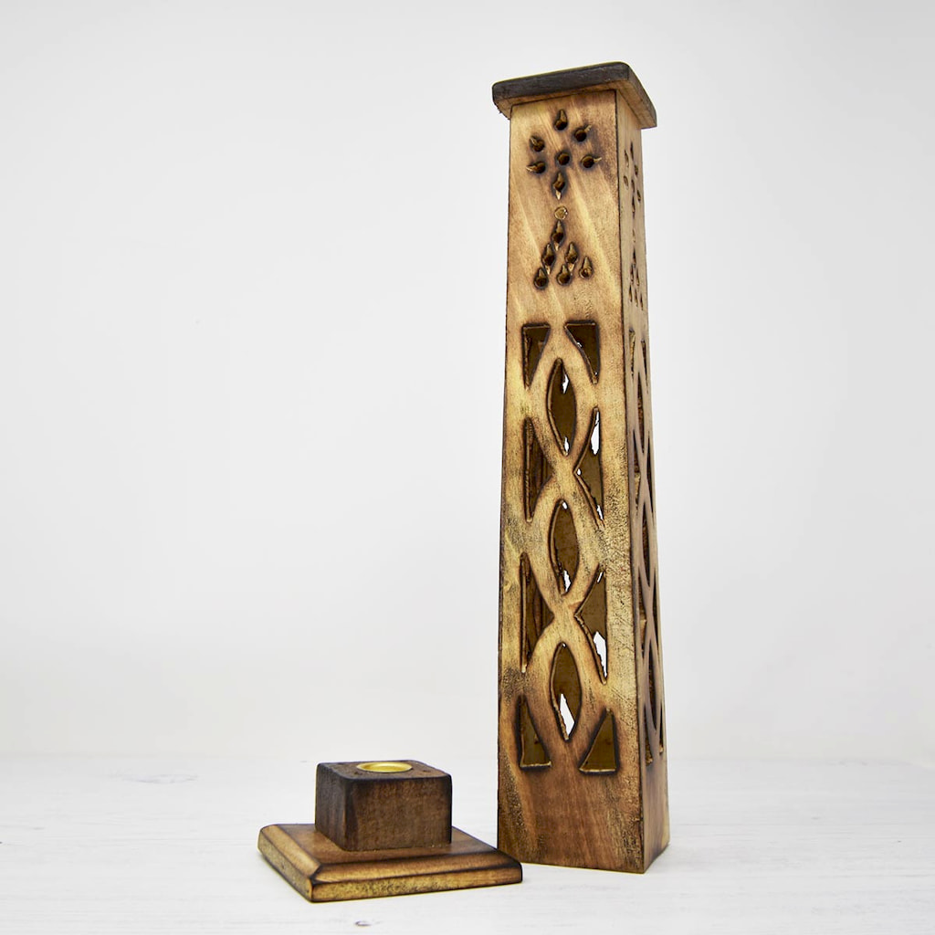Mango Wood Incense Tower - Peace With The Wild