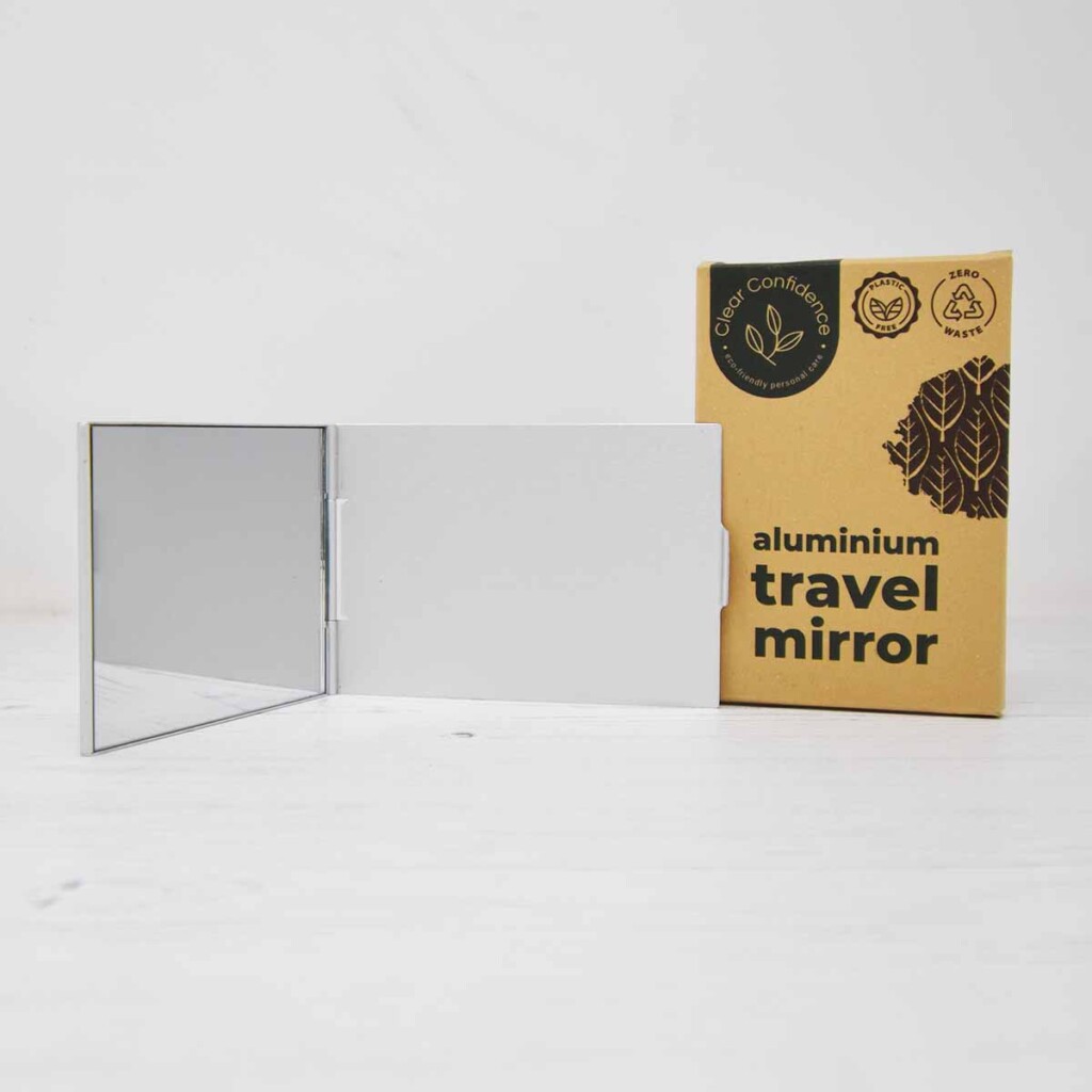 Aluminium Folding Travel Mirror - Peace With The Wild