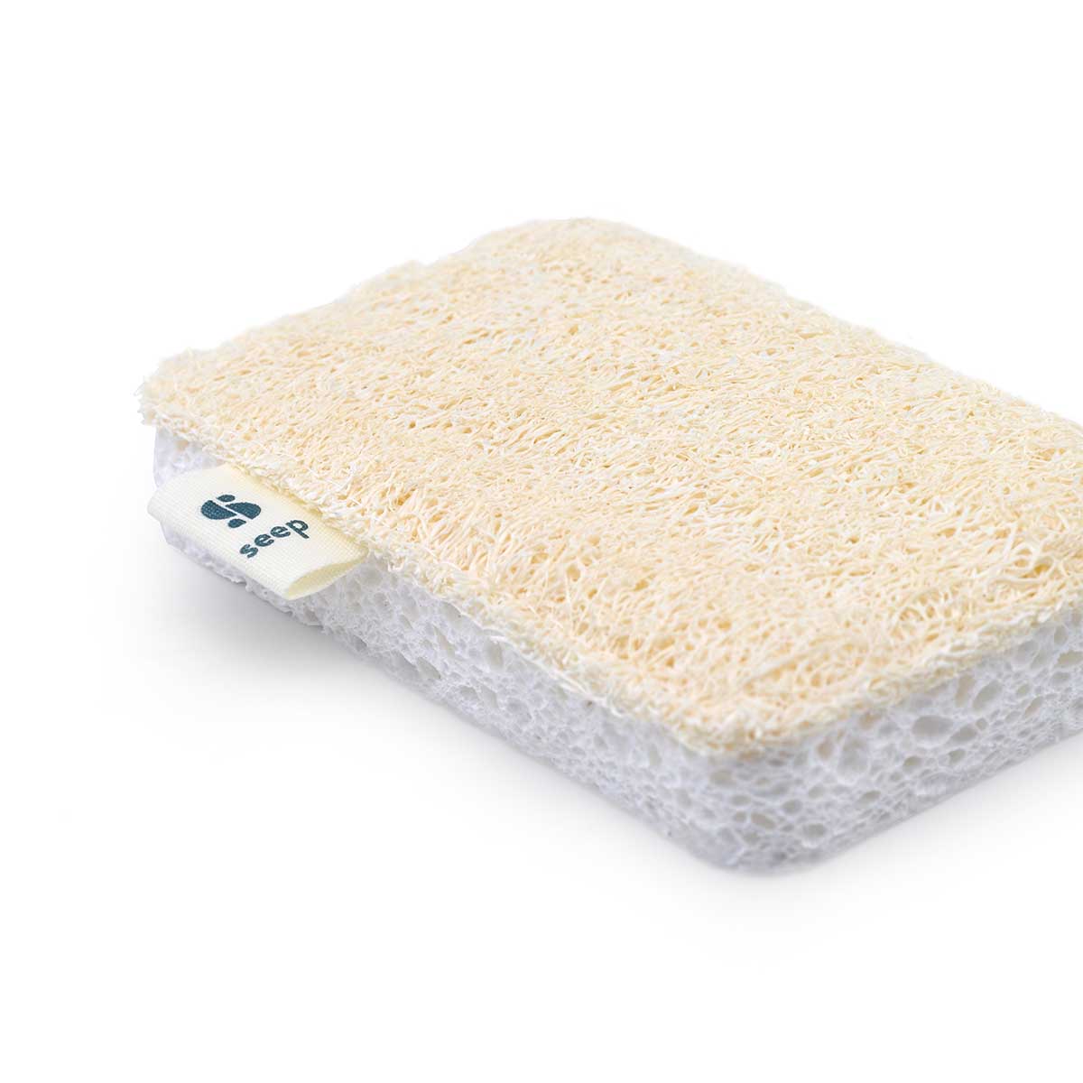 Compostable Sponge with Loofah Scourer - Peace With The Wild