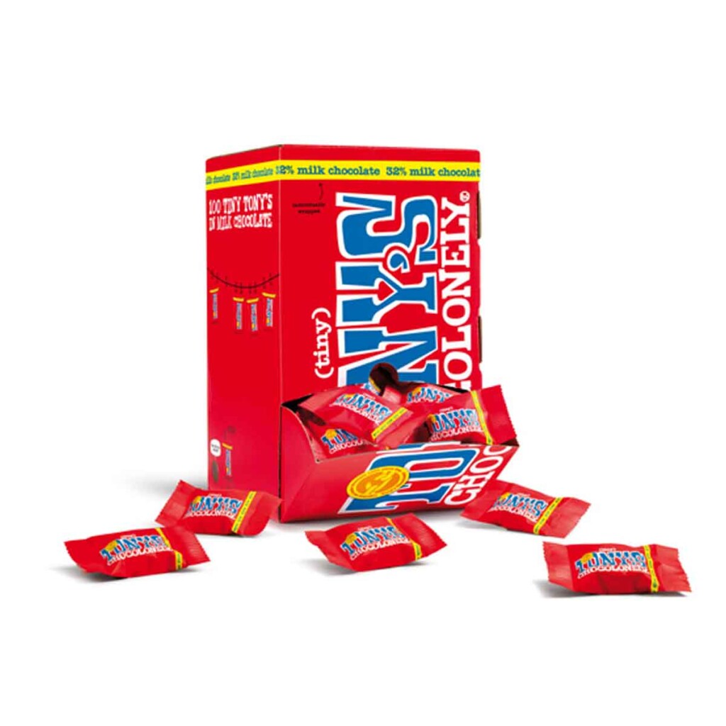 Tony's Chocolonely Tiny Tony's Milk Chocolate - 100 Pieces