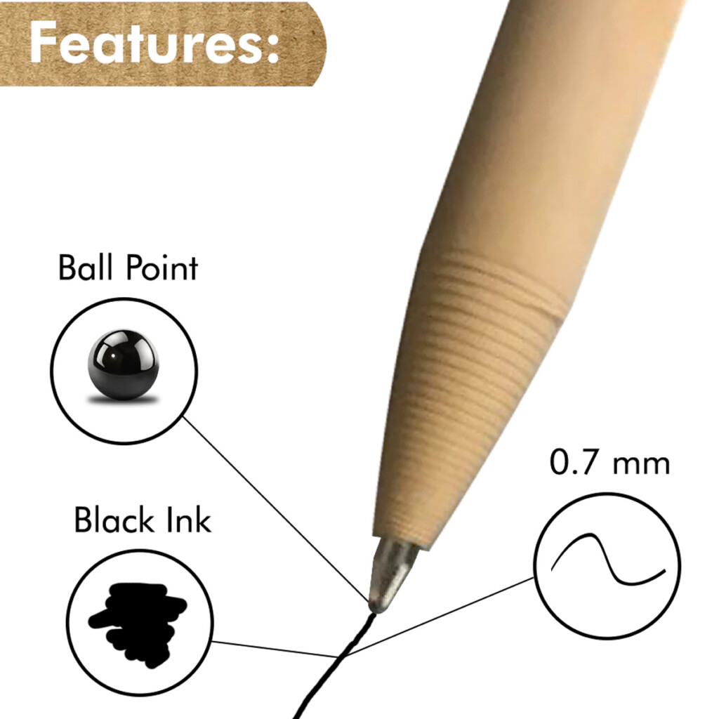 Paper Ballpoint Pens - 24 Pack - Peace With The Wild