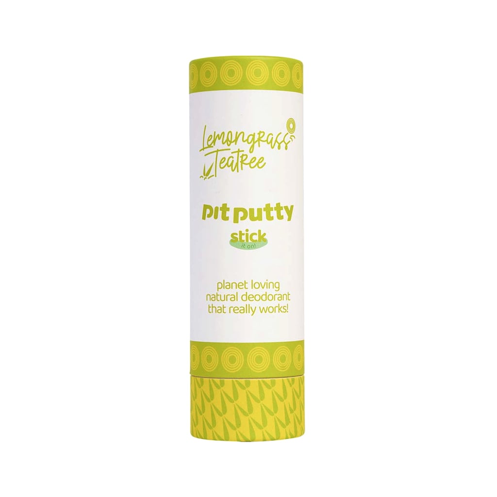 Pit Putty Natural Deodorant Stick - Lemongrass & Tea Tree 80g - Peace ...