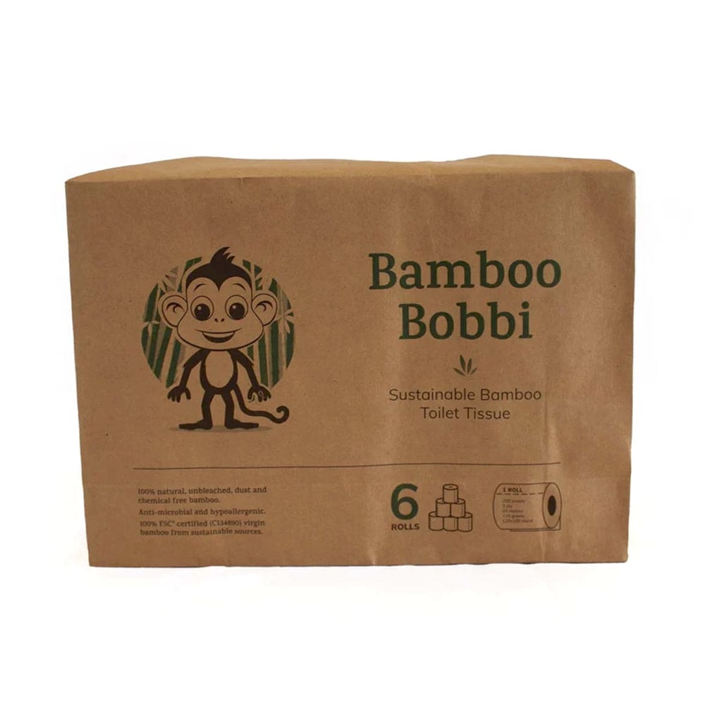 Bamboo Bobbi Toilet Roll - 6 Pack - Peace With The Wild
