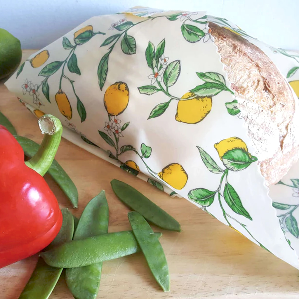 Beeswax Wrap - XXL Bread Wrap - Lemons - Peace With The Wild