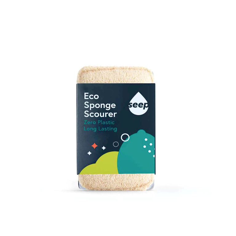 Compostable Sponge with Loofah Scourer - Peace With The Wild