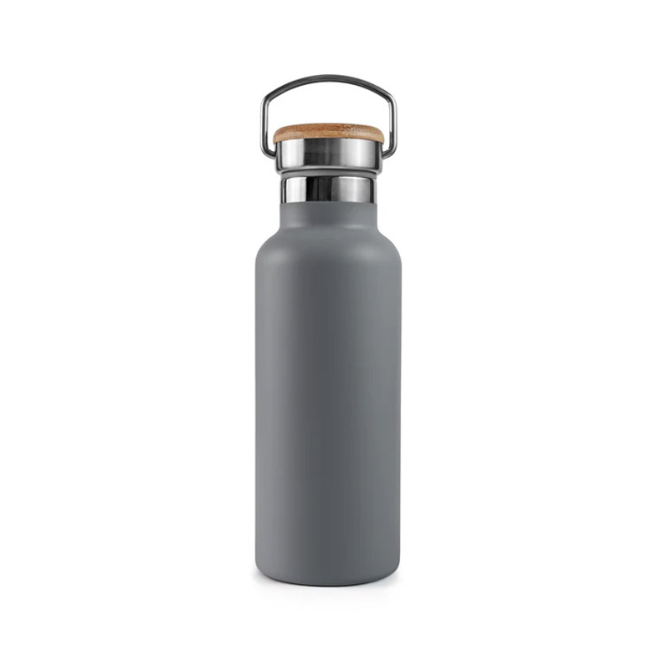 Insulated Water Bottle - Stormy Grey 750ml - Peace With The Wild