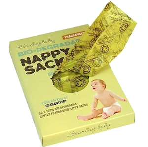 Biodegradable Nappy Bags 60 Nappy Sacks - Fragranced - Peace With The Wild
