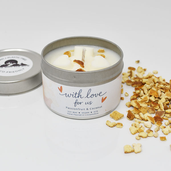 Passionfruit & Coconut Soy Candle – 100ml Natural Vegan Candle